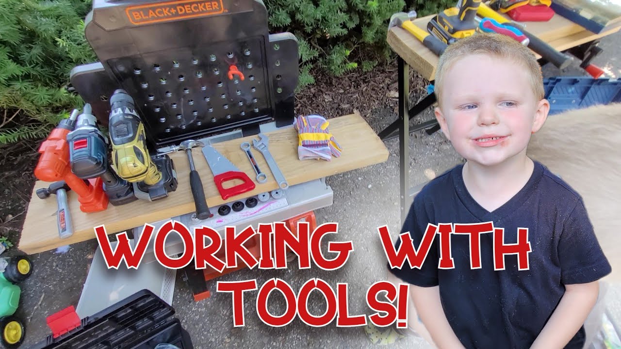KIDS AND POWER TOOLS | Power Saw, Drill and More - YouTube