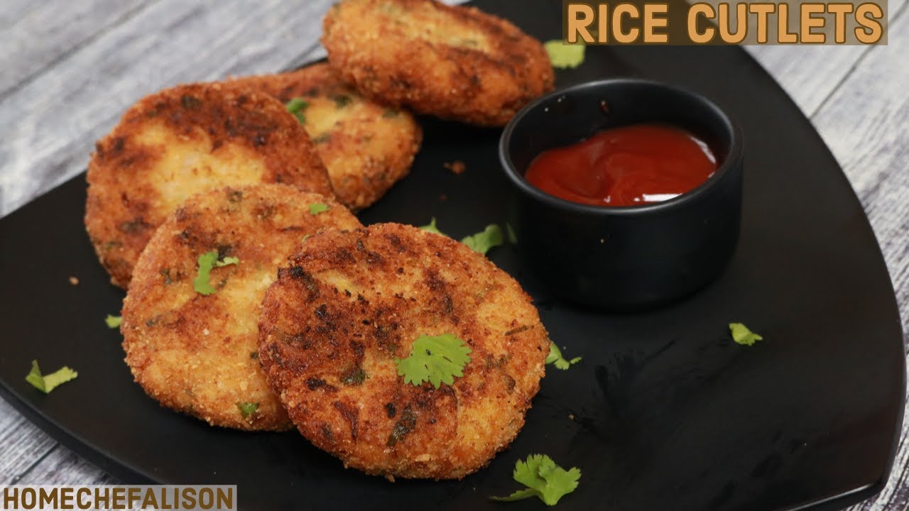 Rice Cutlet | Leftover rice Cutlet | Easy snack recipe - YouTube