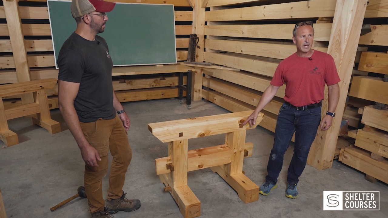 Collapsible Timber Frame Sawhorse Build - YouTube