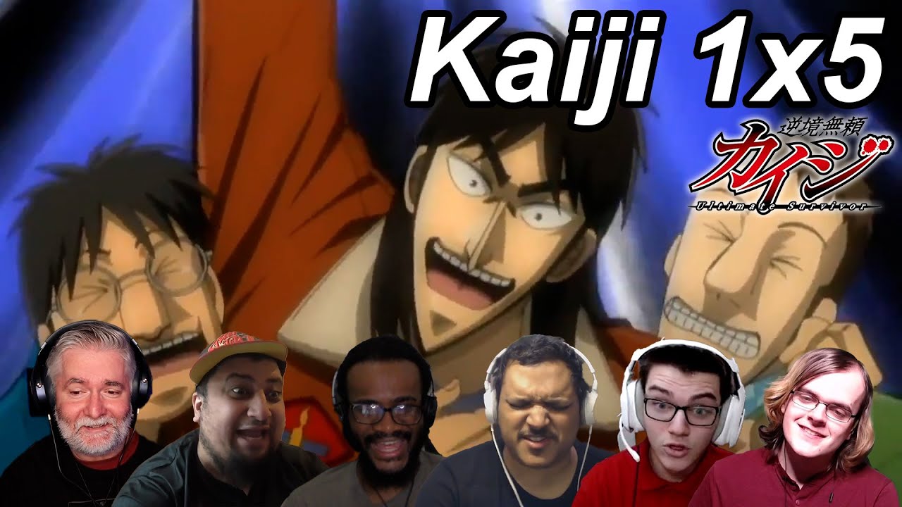 Kaiji Ultimate Survivor 1x5 Reactions | Great Anime Reactors!!! | 【カイジ ...
