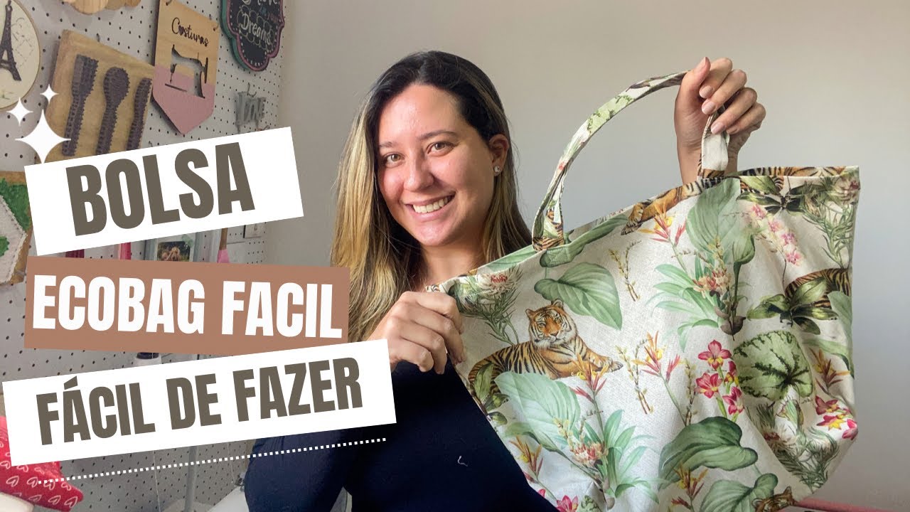 Passo a Passo Bolsa Ecobag fácil de fazer 🤩 - YouTube
