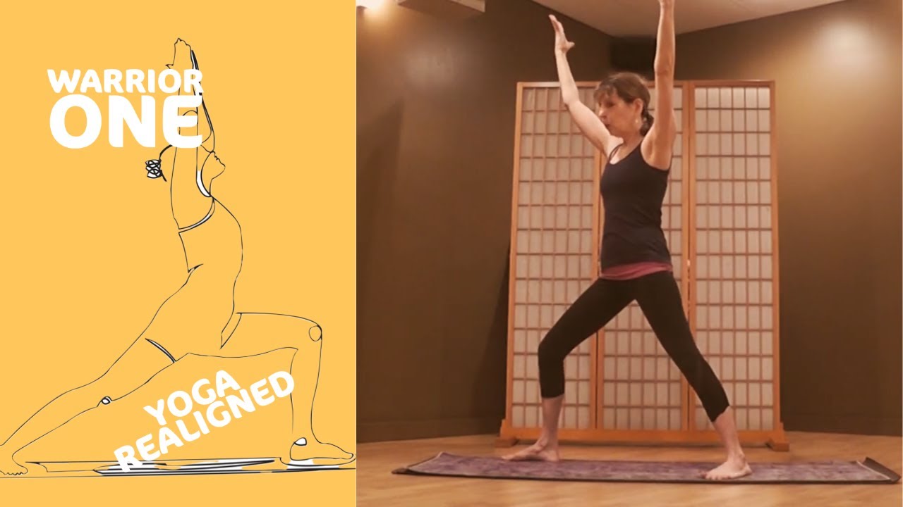 Modify your Yoga Pose - Warrior 1 - YouTube