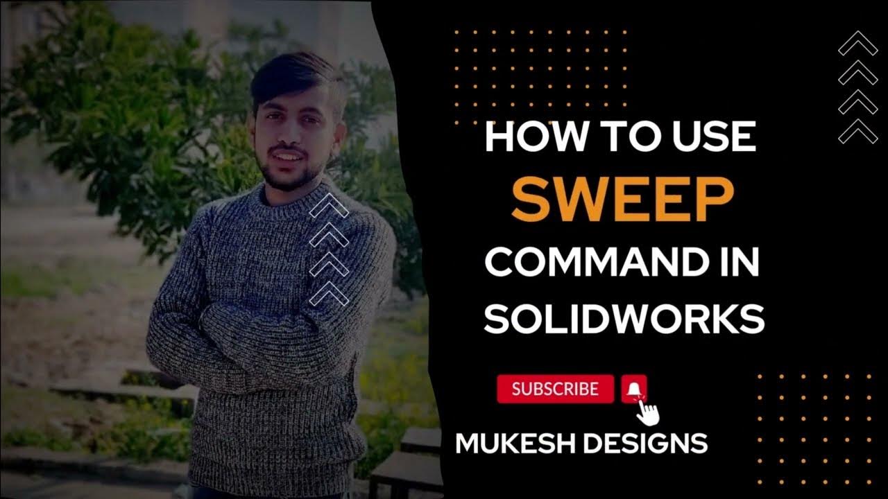 sweep command in Solidworks - YouTube