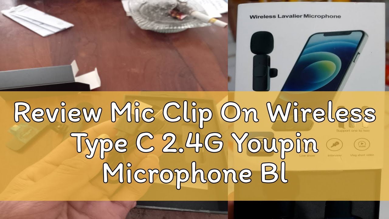 Review Mic Clip On Wireless Type C 2.4G Youpin Microphone Bluetooth ...