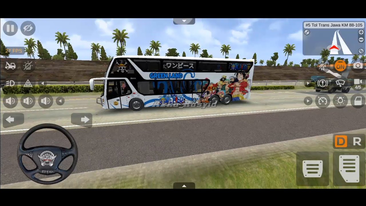 Bus Bimasena livery anime one piece bussid 24 Juni 2024 | bus simulator ...