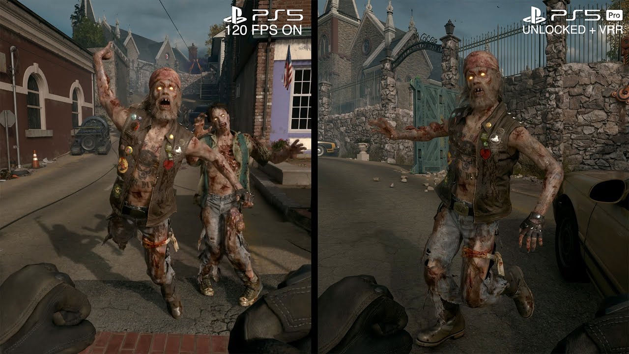 Black Ops 6 ZOMBIES PS5 vs PS5 PRO Graphics Comparison 120 FPS vs ...