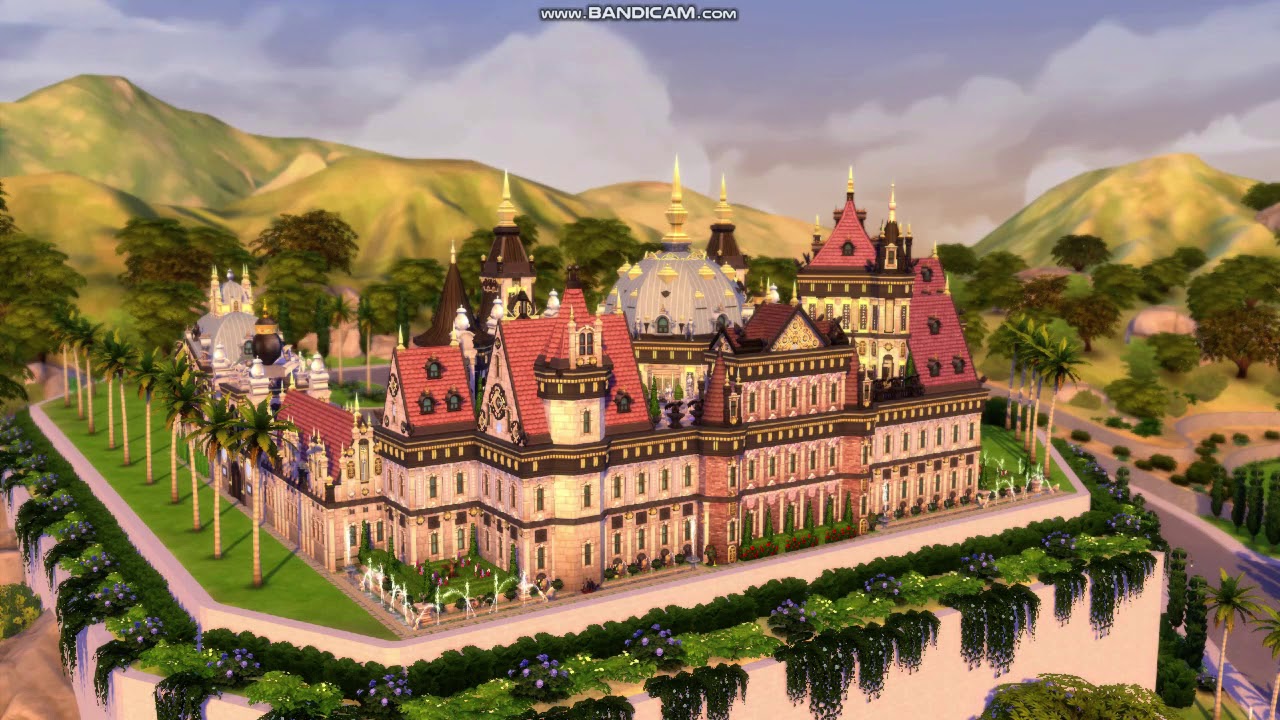 The Sims 4 house build [NoCC] German Snow Globe Palace / Castle ...