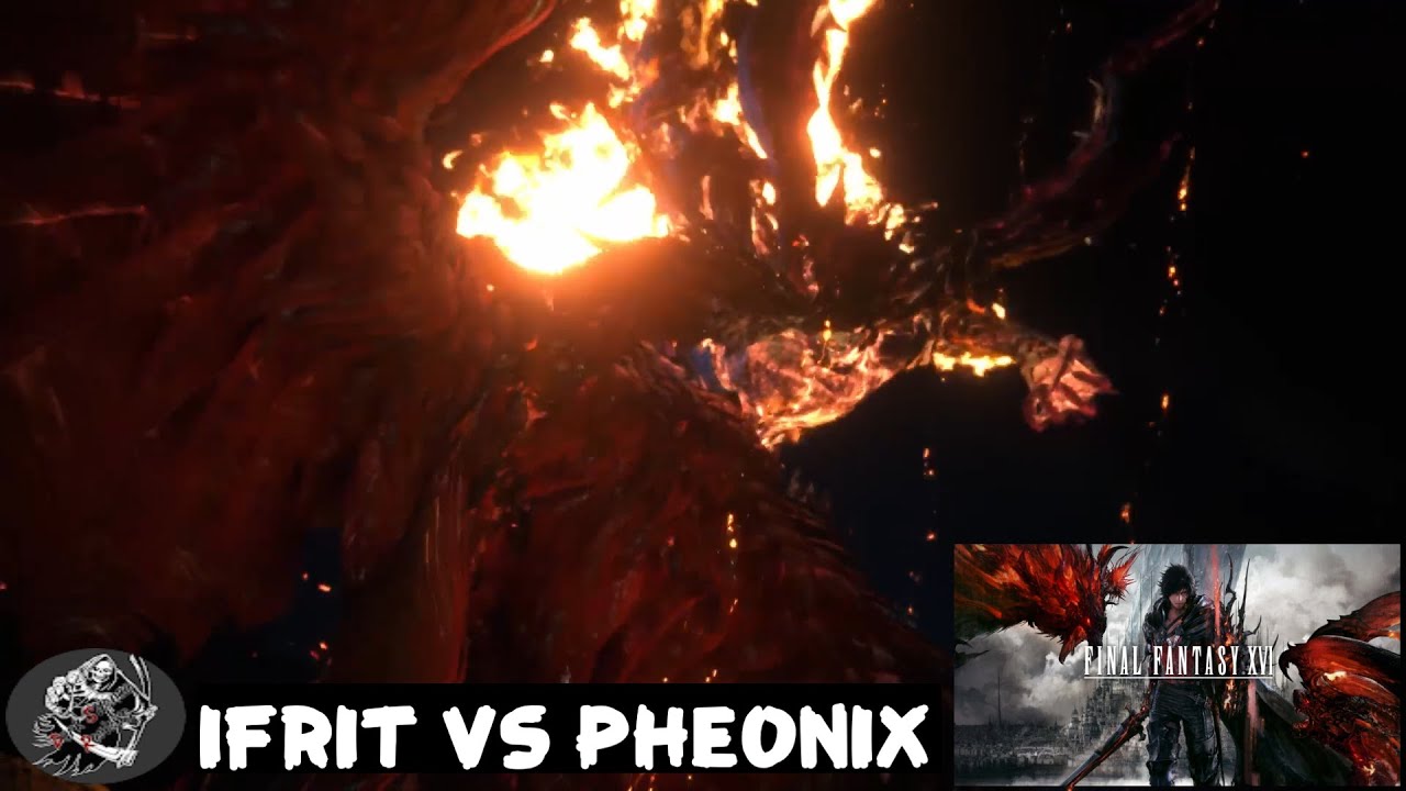 Ifrit VS The Pheonix Full Fight - Final Fantasy 16 - YouTube