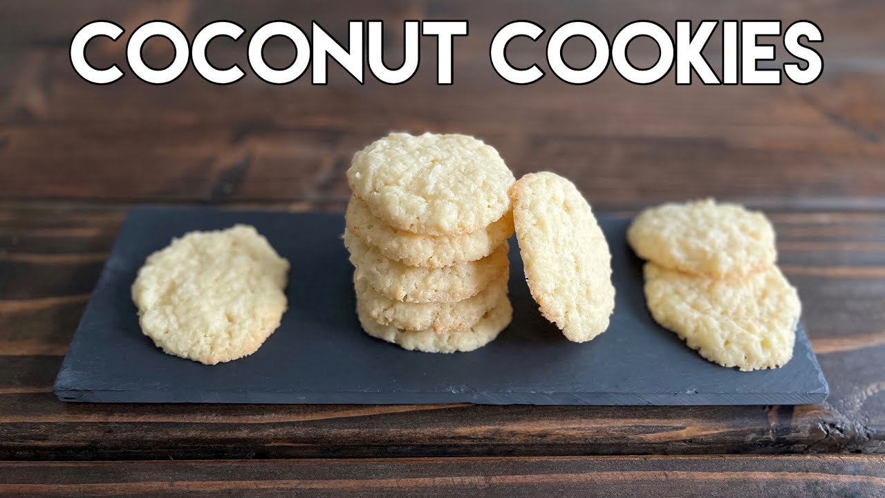 Easy Coconut Cookies | Soft Coconut Cookies | Coconut Dessert | Buttery ...