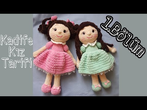 Kadife İple Bebek Yapımı/1.Bölüm/Amigurumiye Yeni Baslayanlar için kolay bebek yapımı
