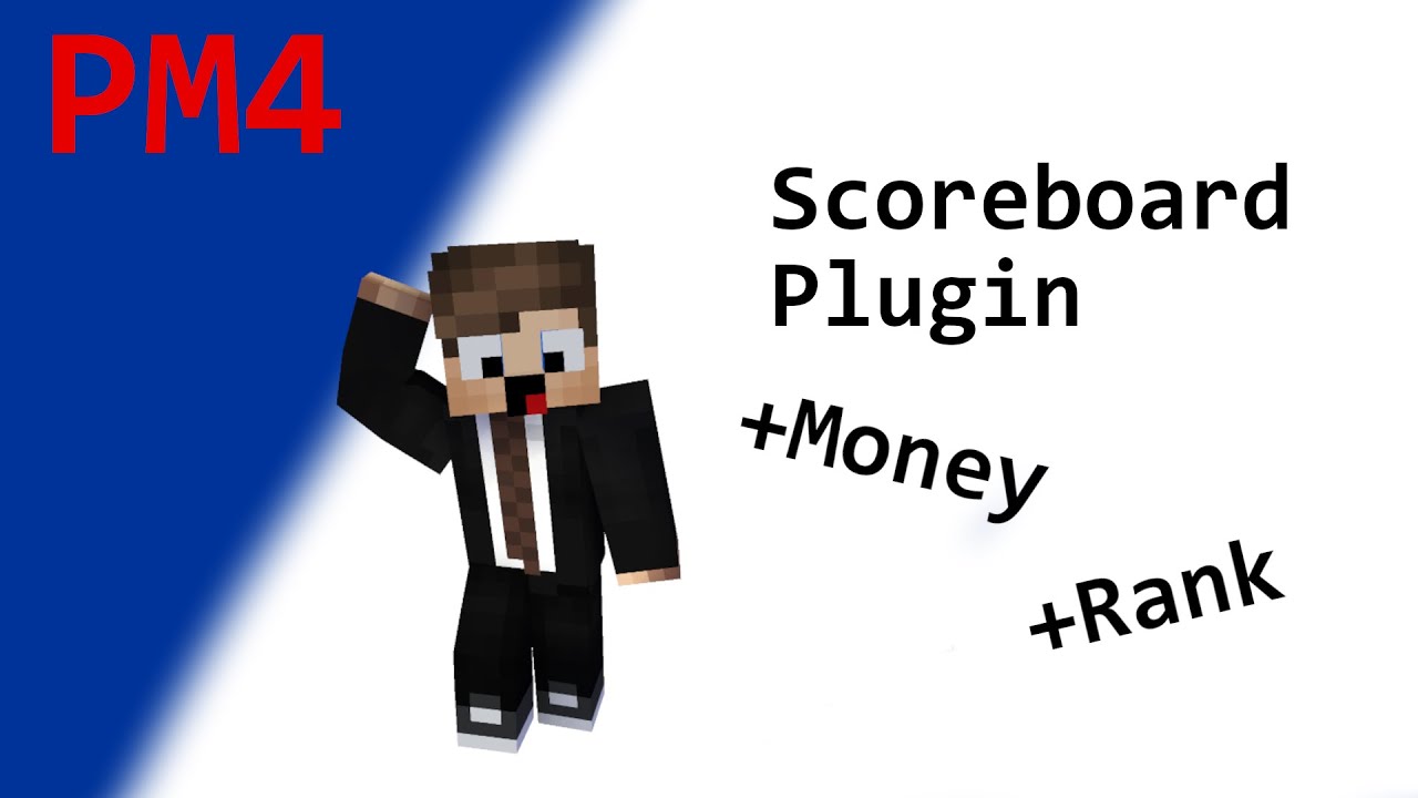 Pocketmine Scoreboard Plugin | Config Money+Rank - YouTube