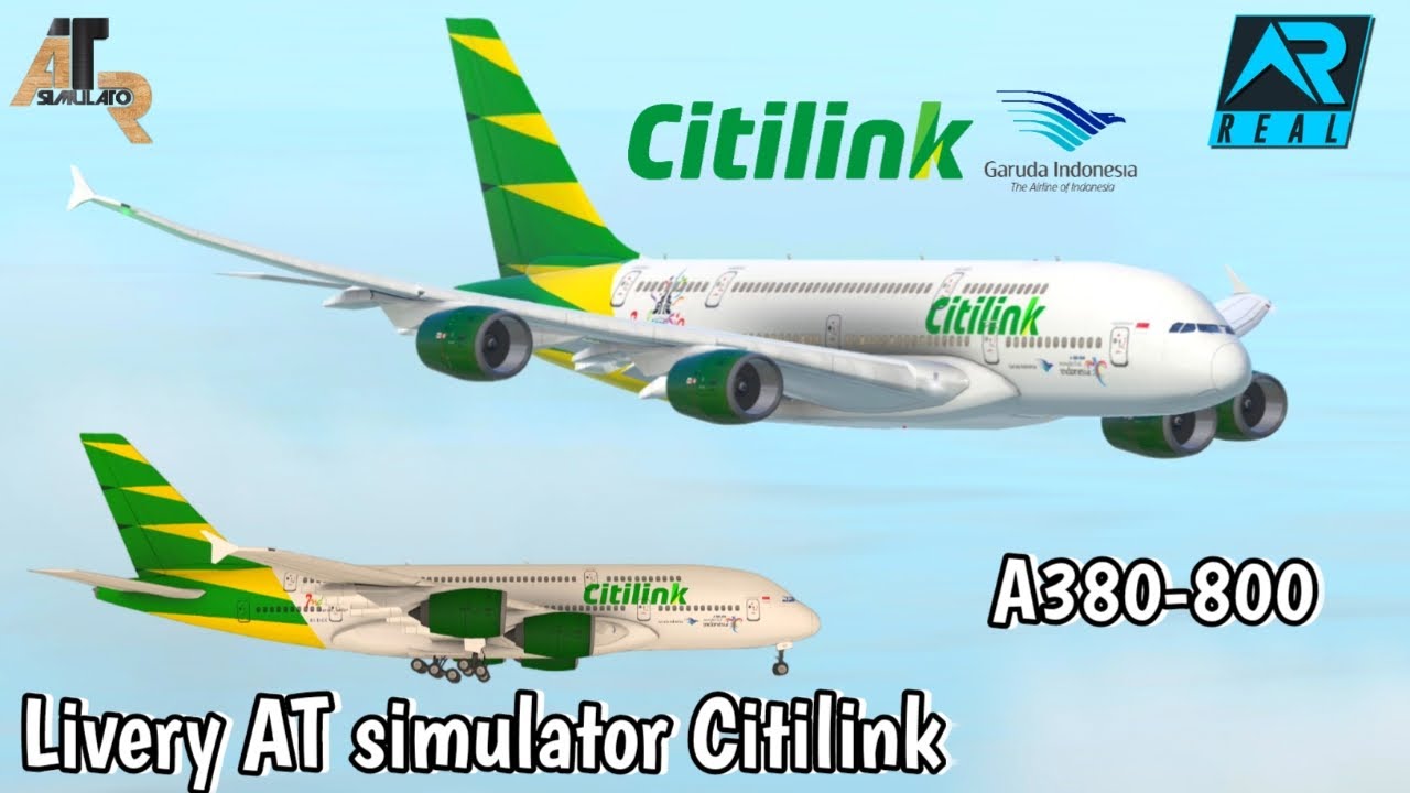 RFS || Livery AT simulator A380 800 Citilink || Takeoff - YouTube