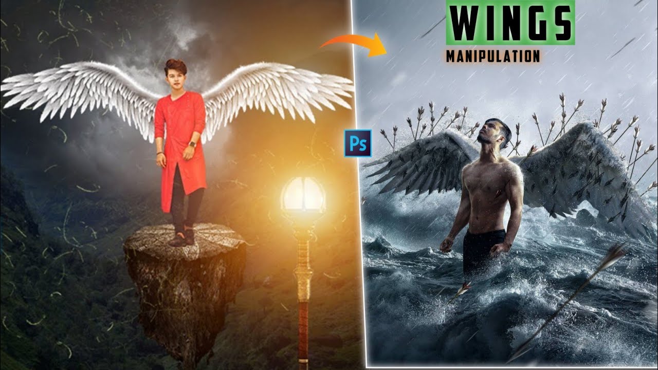 Wings Photo Editing | Photoshop Wings Manipulation 2021 | Devil Wings ...