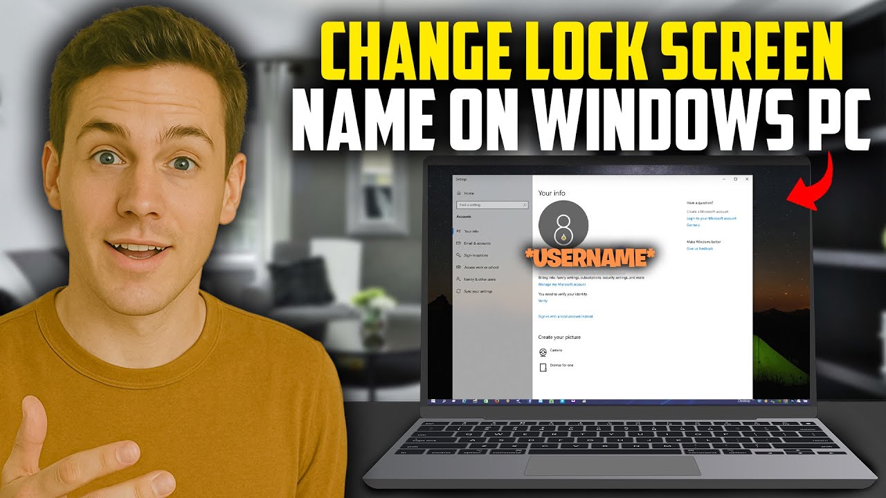 How to Change Username in Windows 11 - Change Lock Screen Name on ...