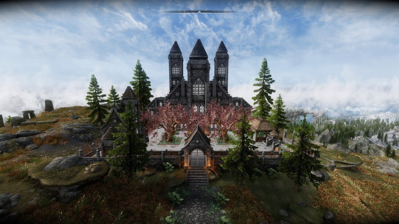 Solstice Castle - Skyrim Special Edition Home mod Showcase - YouTube