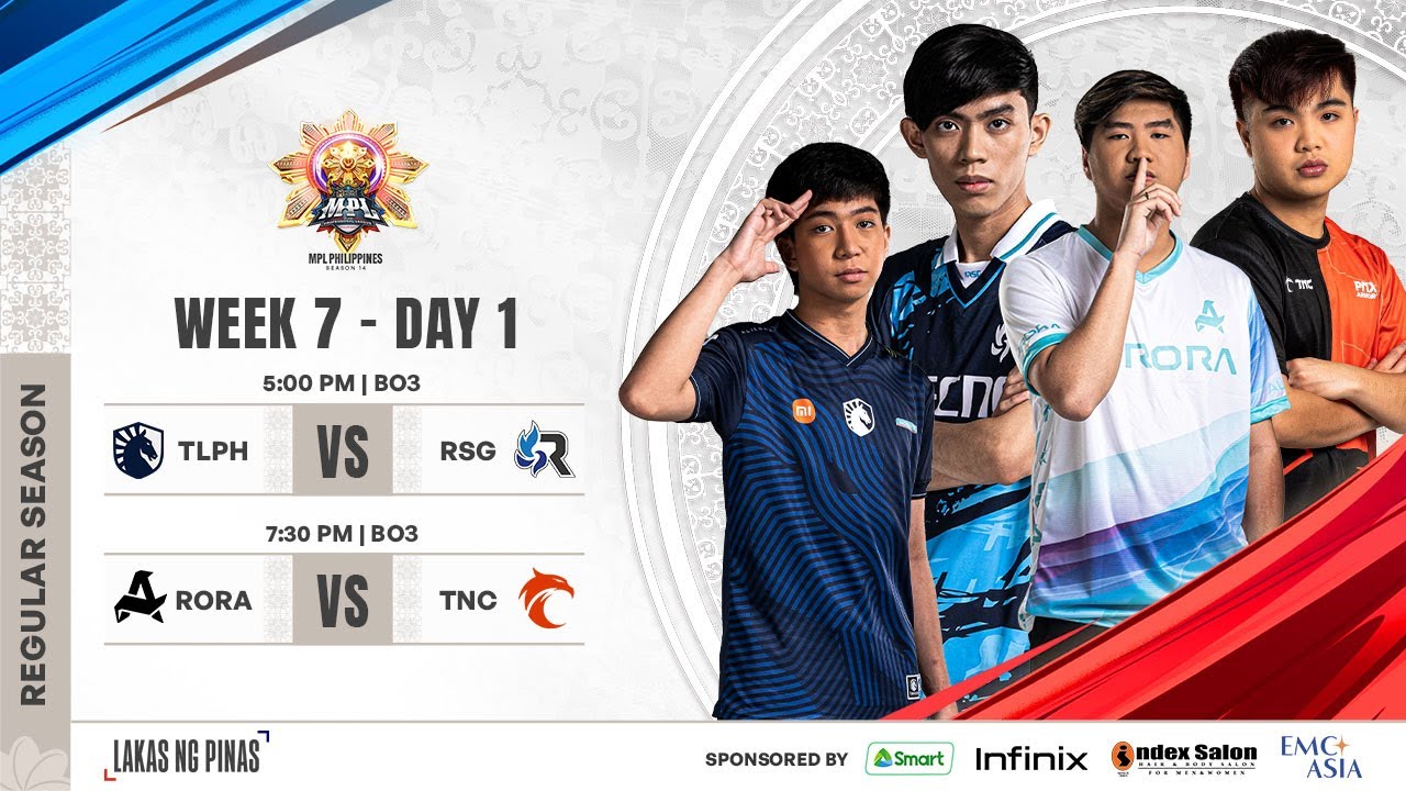 🔴 LIVE | MPL PH S14 | ENGLISH - Week 7 Day 1 - YouTube