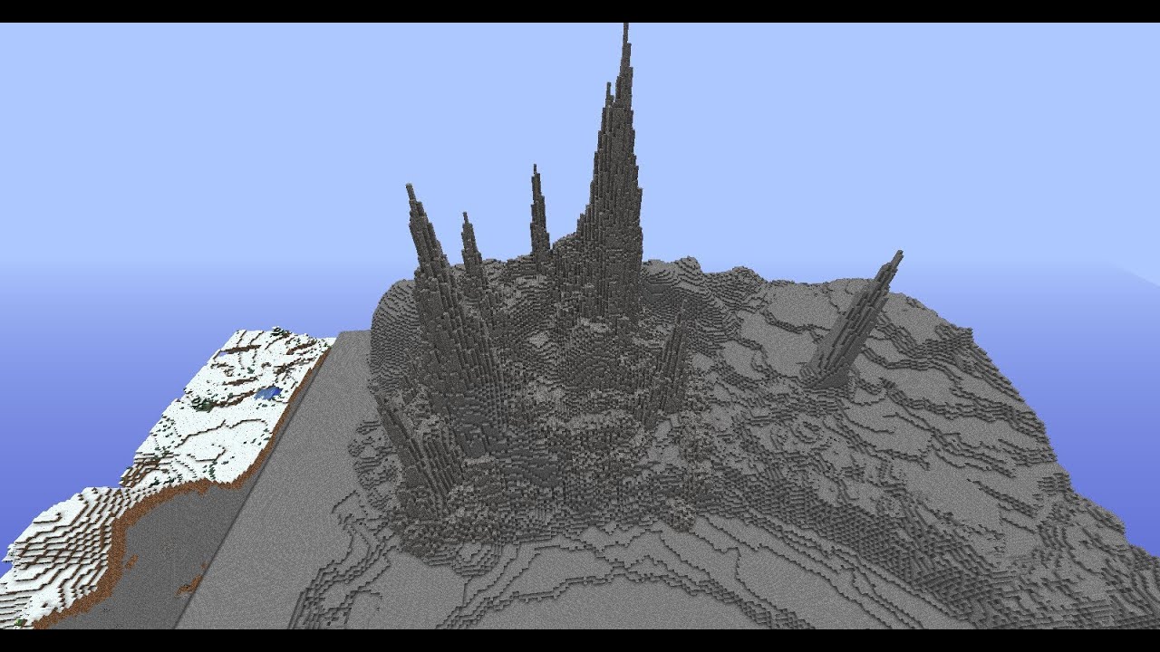 Minecraft Terraforming Tutorial - Steep Mountains Part 1 - YouTube