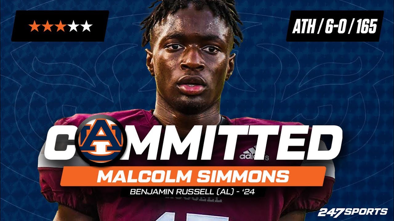 4-star WR Malcolm Simmons talks about his commitment to Auburn - YouTube