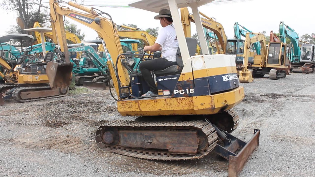 Komatsu PC15-2 เก่าญี่ปุ่น - YouTube