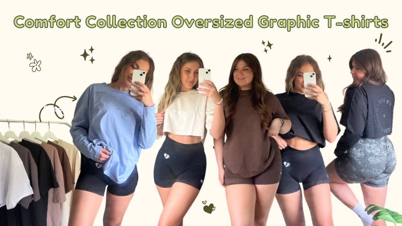 Women's Best Oversized Graphic T-shirt Drop | Try on haul - YouTube