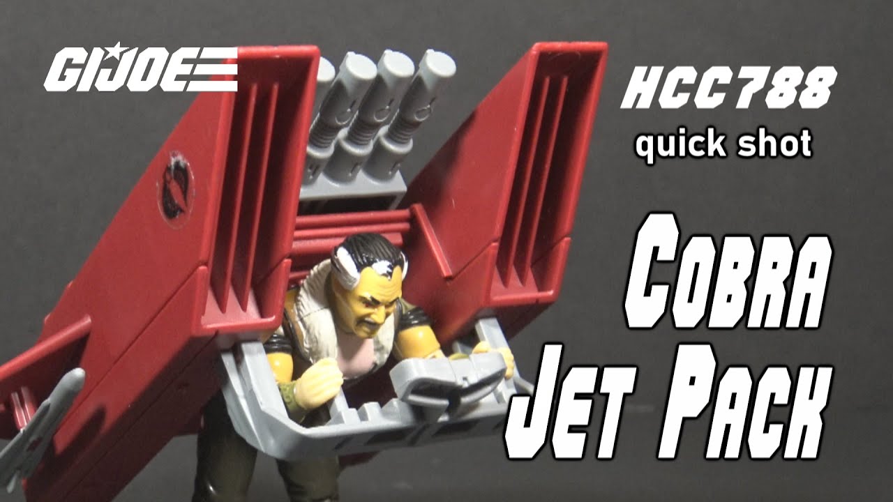 HCC788 - 1987 Cobra Jet Pack! The flying brick! Vintage G.I. joe toy ...