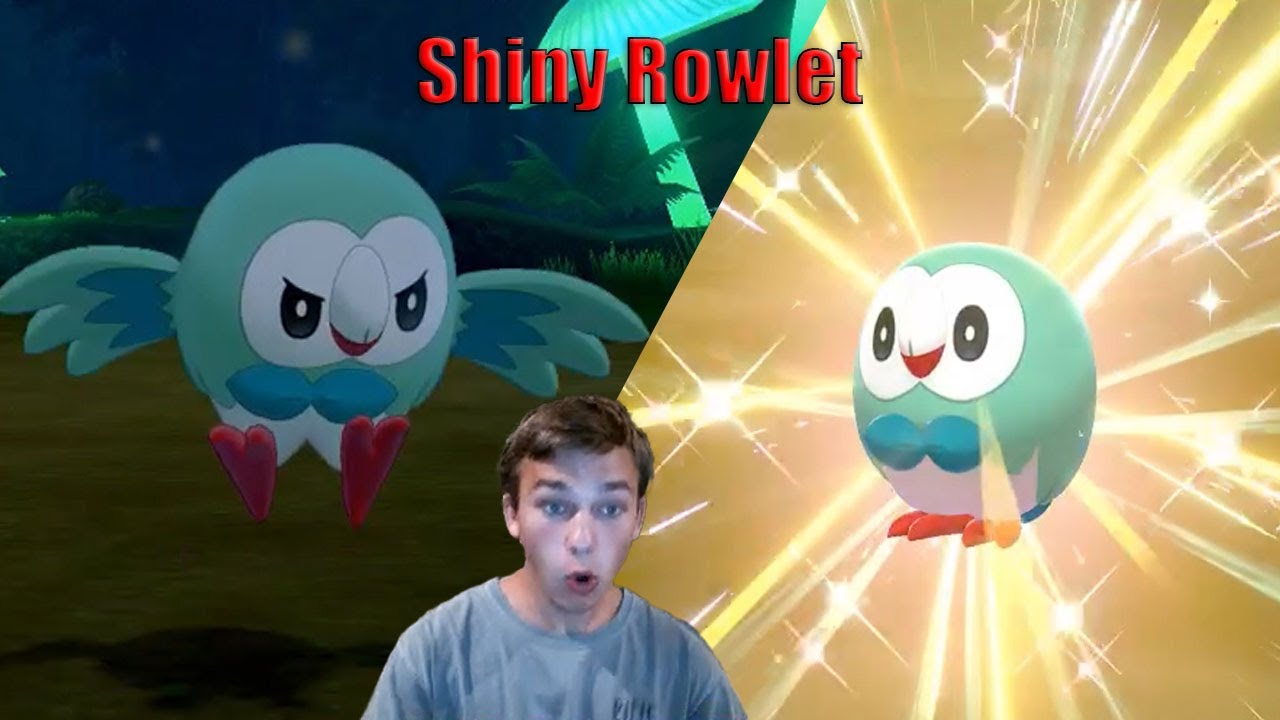 Shiny Rowlet #722 in Pokemon Sword and Shield - YouTube