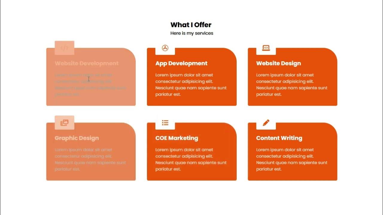 Membuat Card Services Section Dengan HTML dan CSS - YouTube