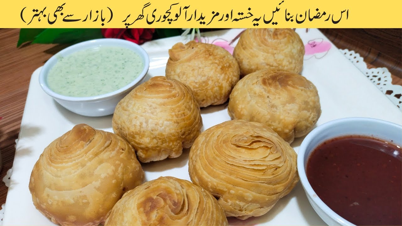 Khasta Aloo Kachori Recipe With Tasty Filling | Kachori banane Ka ...