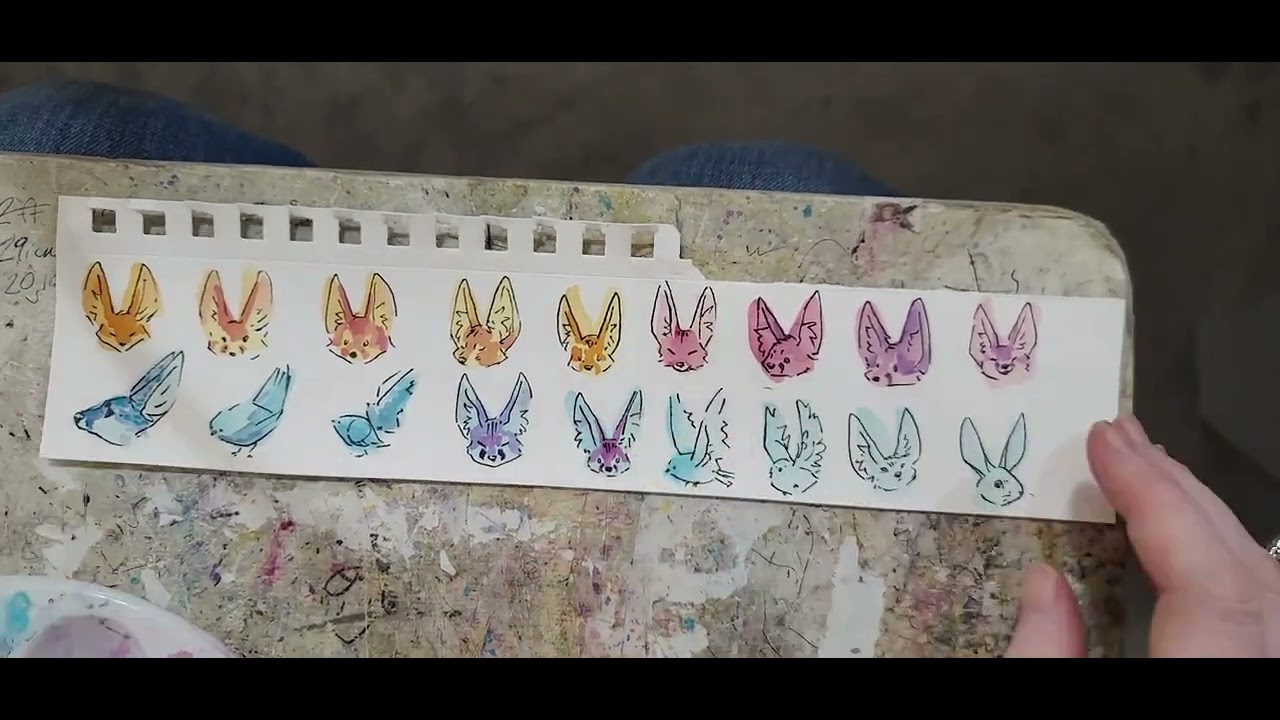 WATERCOLOR WEDNESDAY: Tiny Paintings and Drawings - YouTube