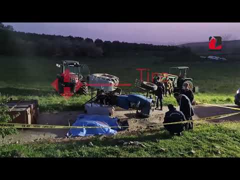 Feci traktör kazası, güvenlik kamerasında