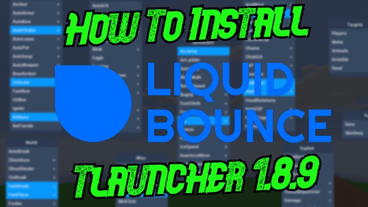 Minecraft Tlauncher | How to install liquidbounce hack for 1.8.9 - YouTube