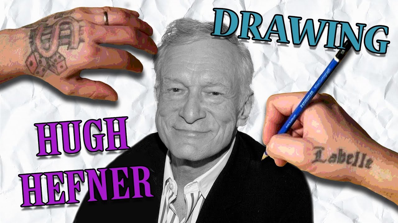 Hugh Hefner Time Lapse Pencil Drawing - YouTube