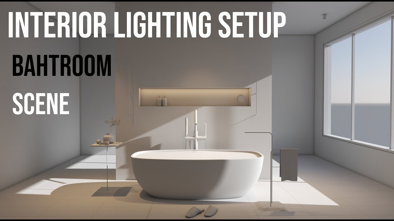 Interior lighting in Vray 3DS MAX | V-RAY6 3DSMAX 2023 | Bathroom interior lighting - YouTube