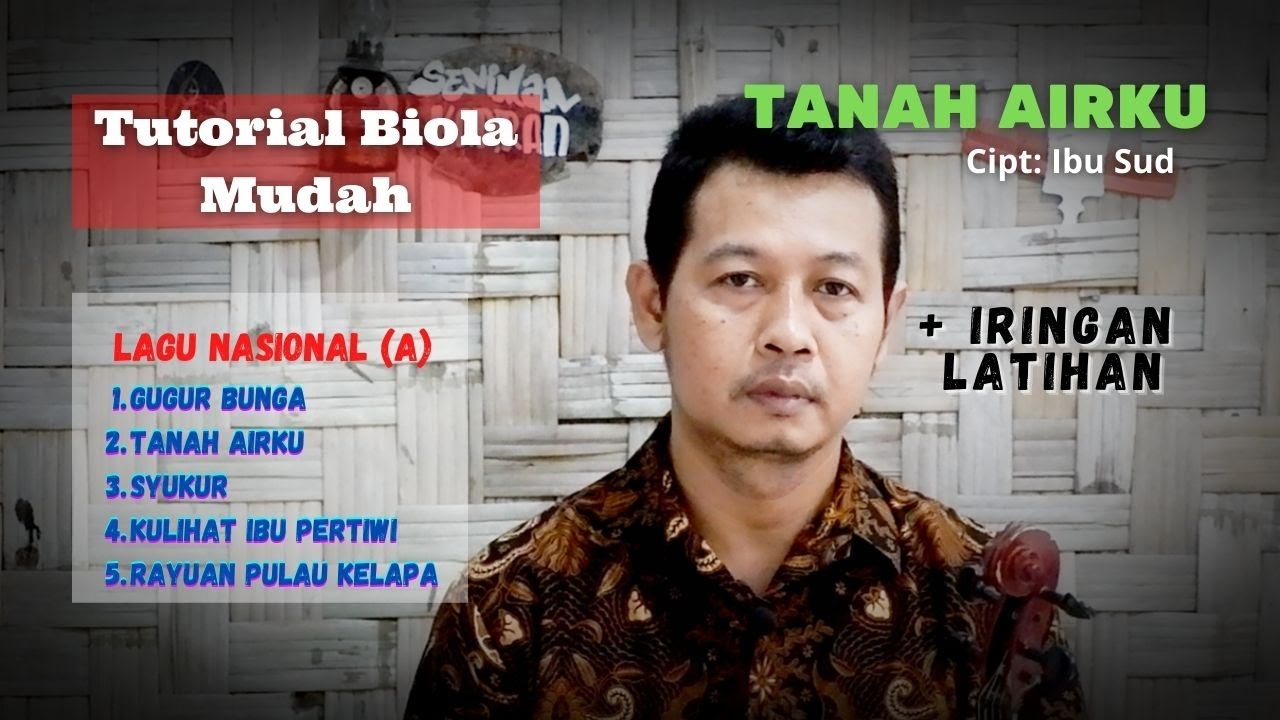 TANAH AIRKU ||Tutorial Biola Paling Mudah Tapi Hasilnya Mewah dan Mahal ...