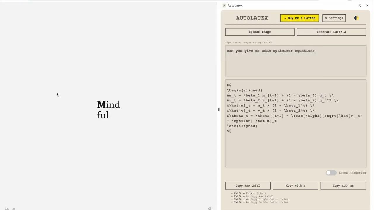 AutoLatex - text/img to latex with live rendering for ai researchers - YouTube