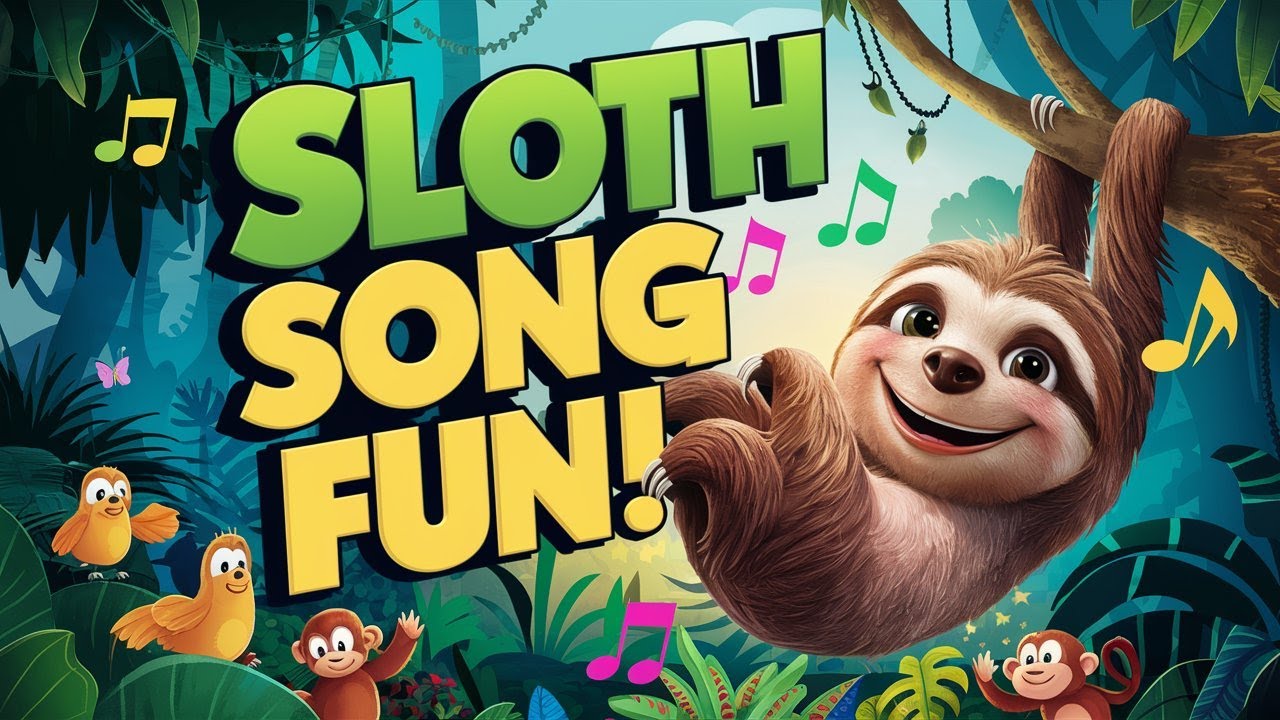 Sloth Fun Music Nursery Rhyme Song for Toddlers - YouTube
