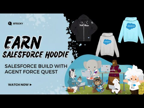 Earn Salesforce Hoodie || Salesforce Agentforce Quest || Salesforce New ...