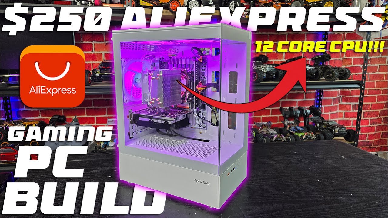 Amazing $250 ALIEXPRESS 12 core Budget Gaming PC Build - YouTube