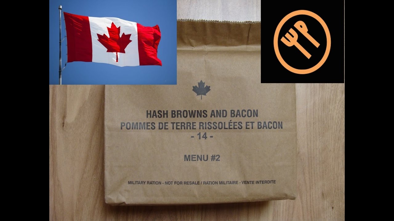 Canadian army ration - IRP - menu 2 (2014) - YouTube