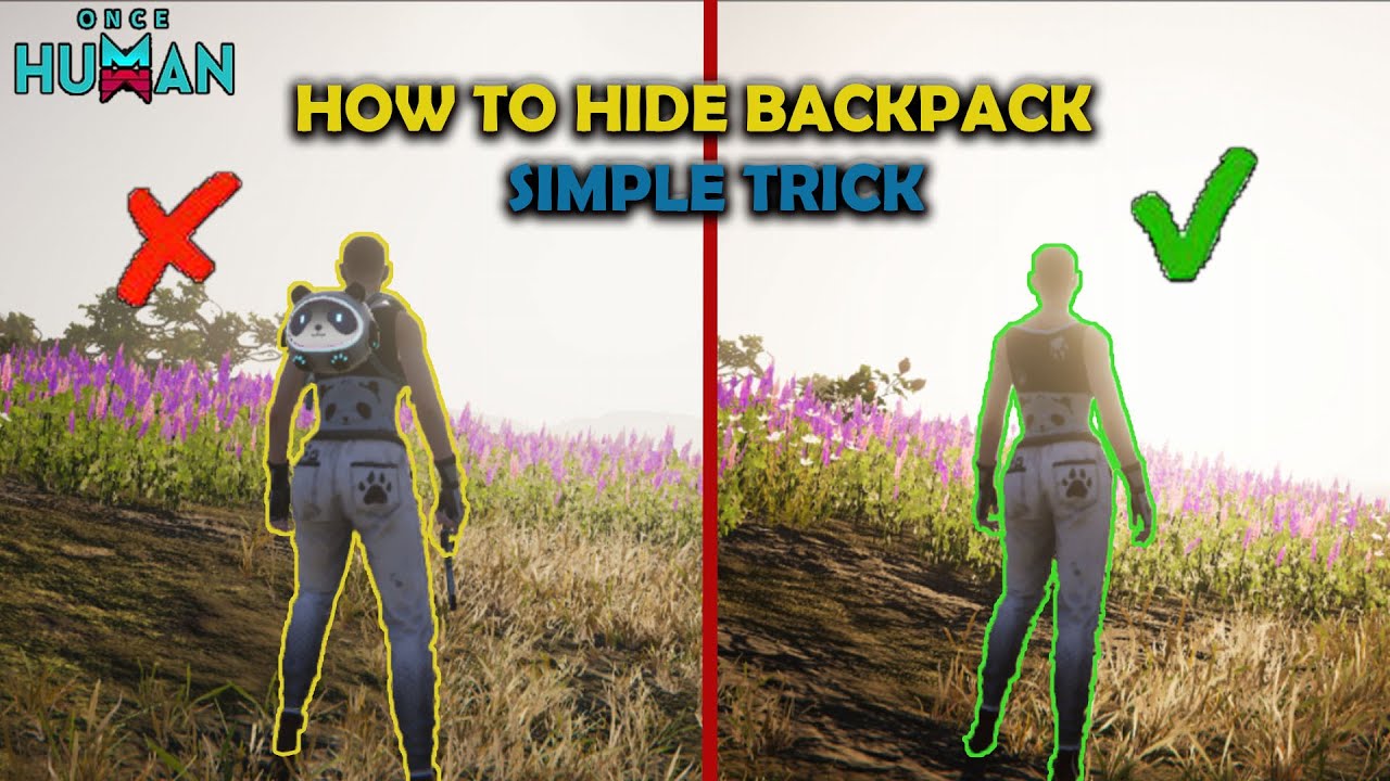 Simple Trick How To Hide Ur Backpack - Once Human - YouTube