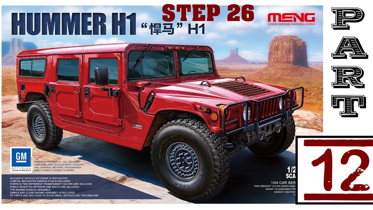 HUMMER H1 Scale model MENG 1:24 PART 12 # LIVE - YouTube