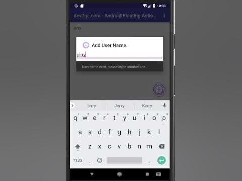 android floating action button listview snackbar example - YouTube