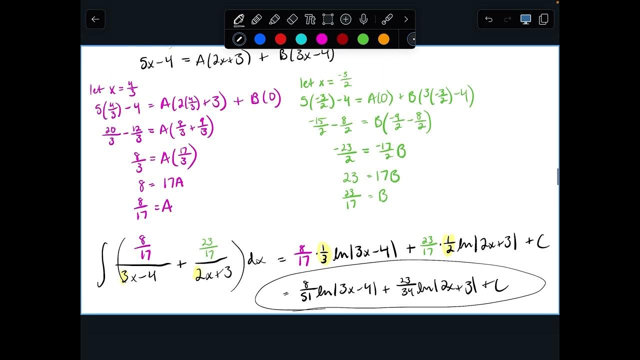 Unit 8 Day 3: Partial Fractions - YouTube