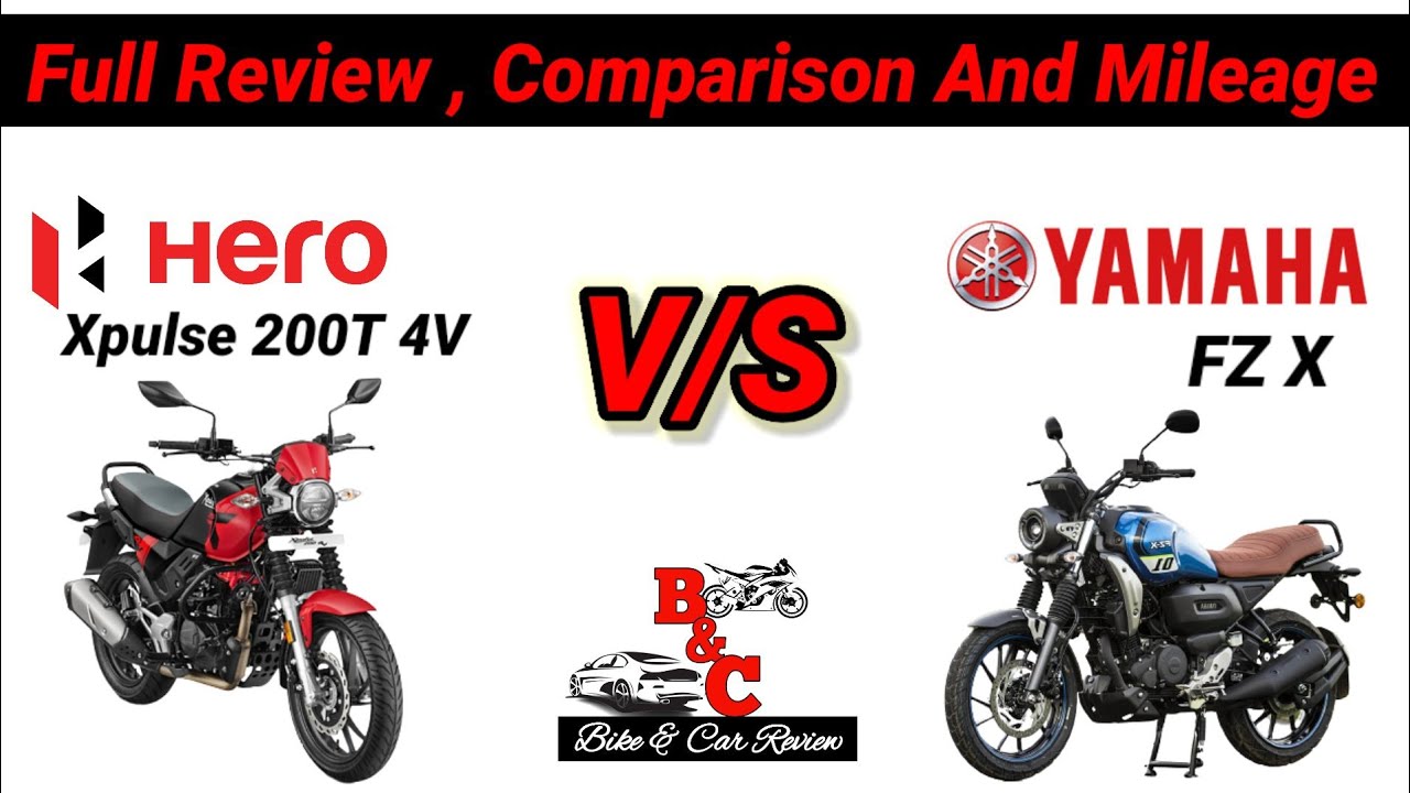 Hero Xpulse 200T 4V vs Yamaha FZ X Review, Comparison, Price, Milega ...