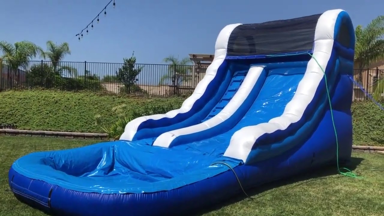 Blue Ocean Water Slide - YouTube