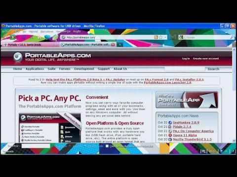 Cómo descargar una aplicación portable desde portableapps - YouTube