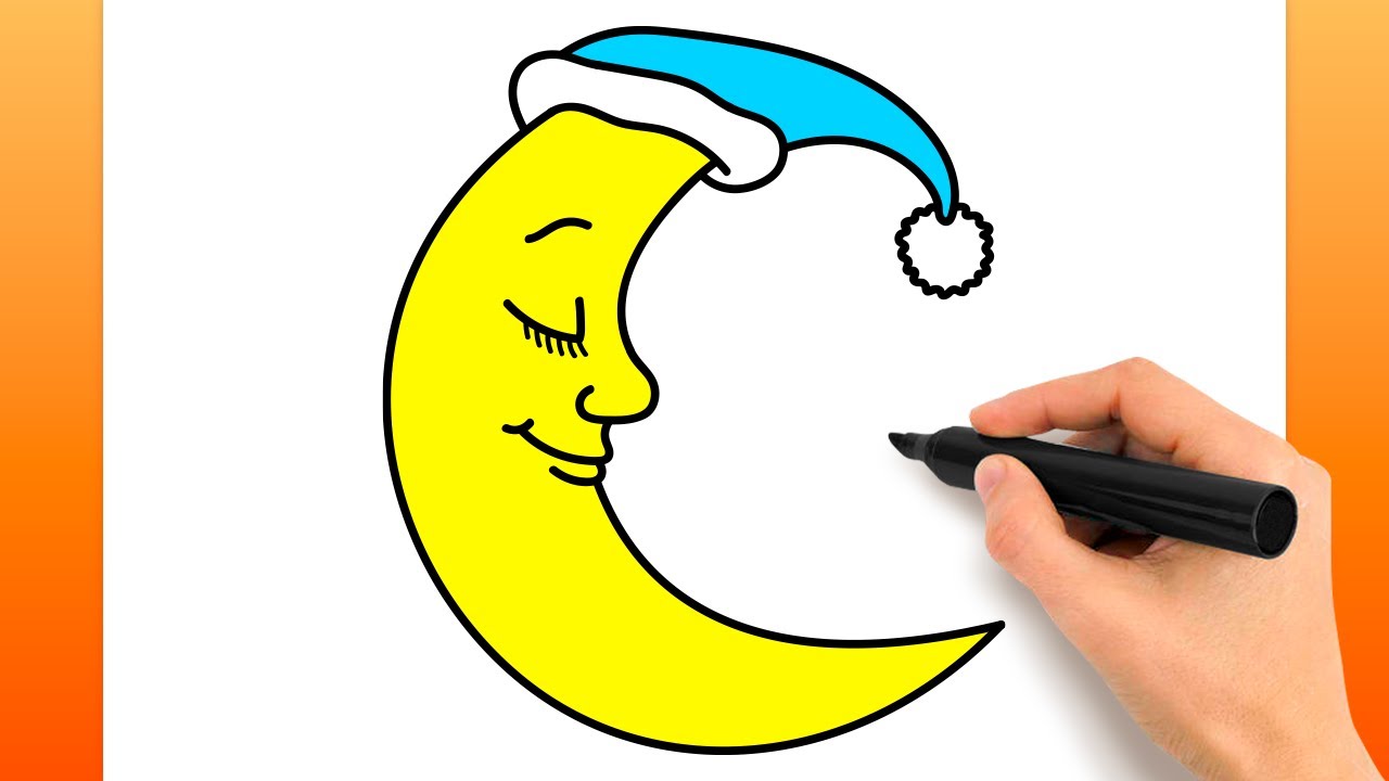 Comment Dessiner La Lune (Tutoriel De Dessin Facile) - YouTube