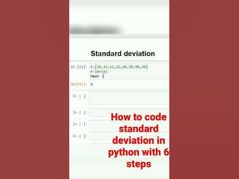code standard deviation in 6 steps - YouTube
