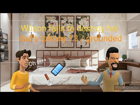 Wilson fails to destroy his dad's iPhone 13 / grounded