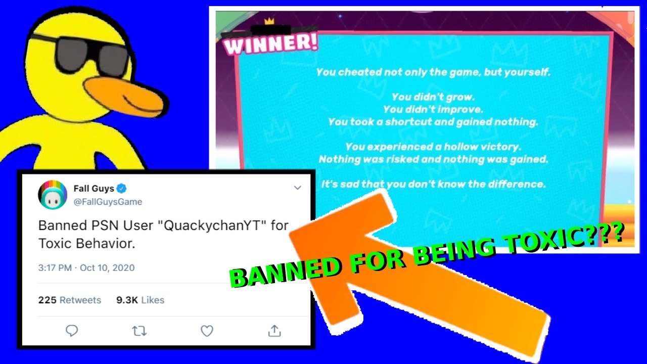 Fall Guys BANNED me for being TOXIC! - YouTube